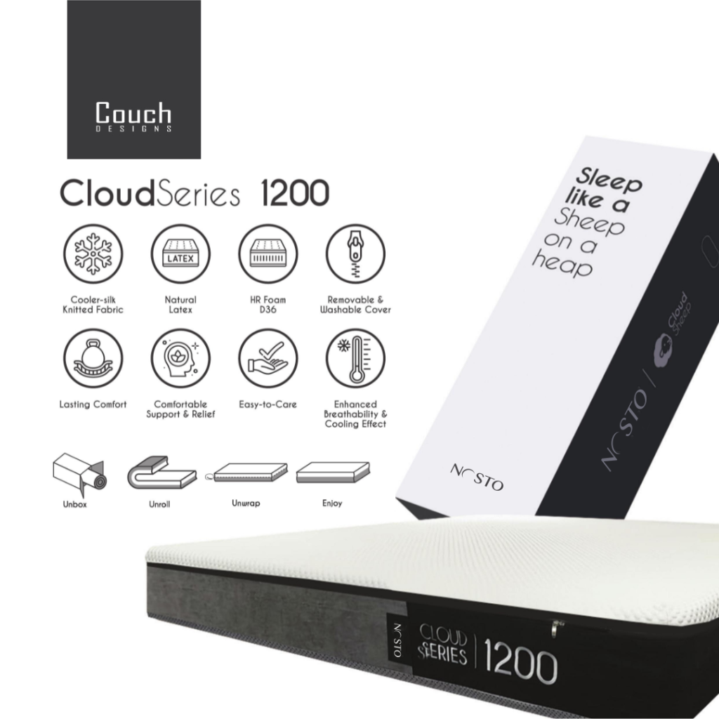 NOSTO - CloudSeries 1200 Mattress - Couch Designs Furniture